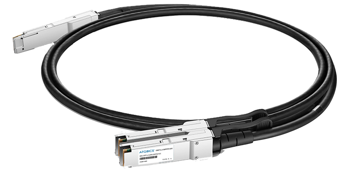 AOC-OSFP-2X200G QSFP56-FLT-5M-AT MSA Compliant AOC OSFP to 2 QSFP56 ...